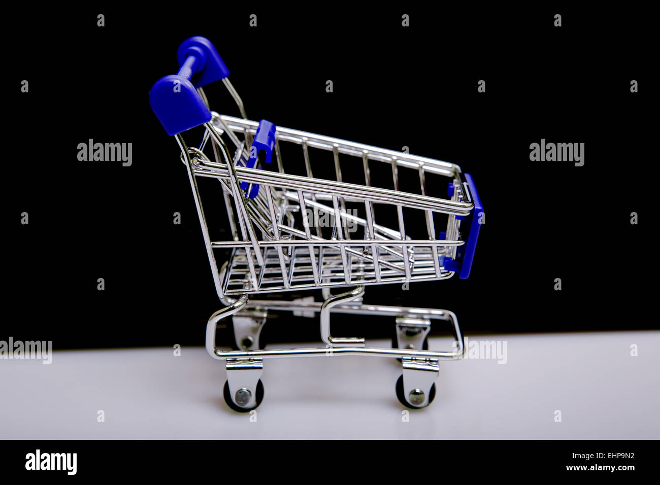 small shopping cart, studio picture Stock Photo - Alamy