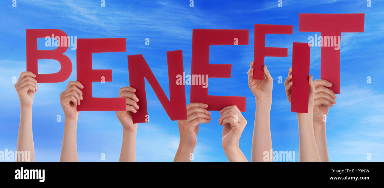 Benefit Word High Resolution Stock Photography and Images - Alamy