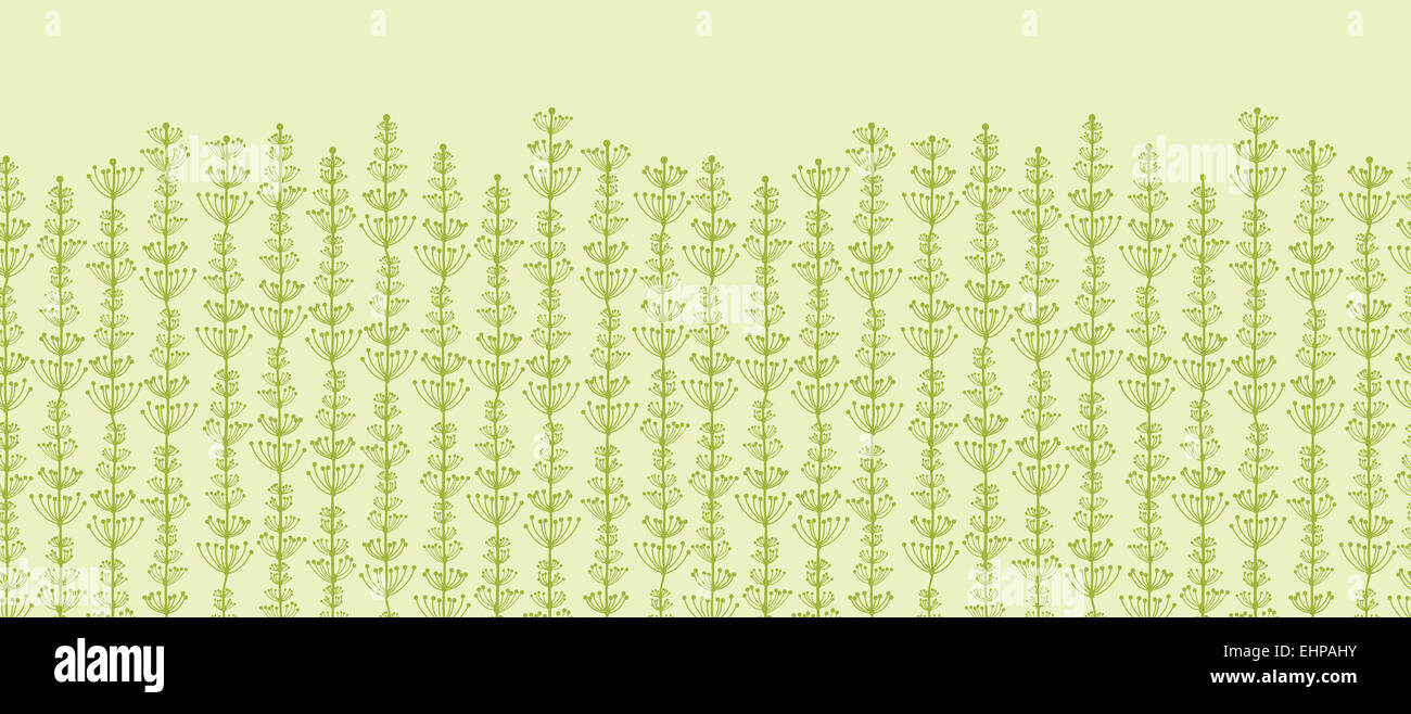 Underwater Plants Stripes Horizontal Seamless Pattern Border Stock ...