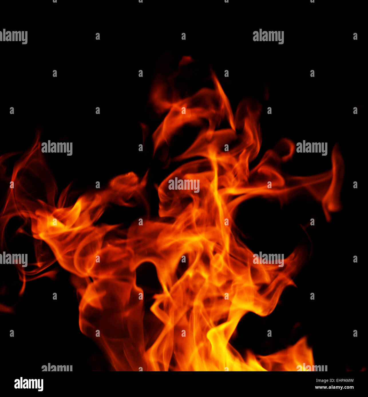 Fire flames smoke blue sky hi-res stock photography and images - Alamy