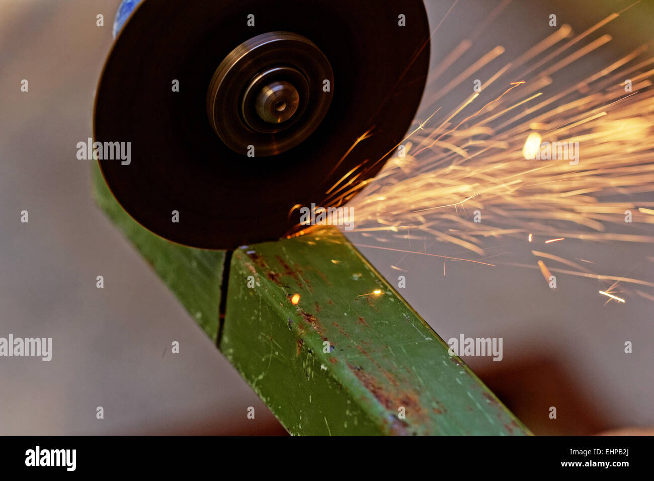 hand grinder saw the steel Stock Photo - Alamy