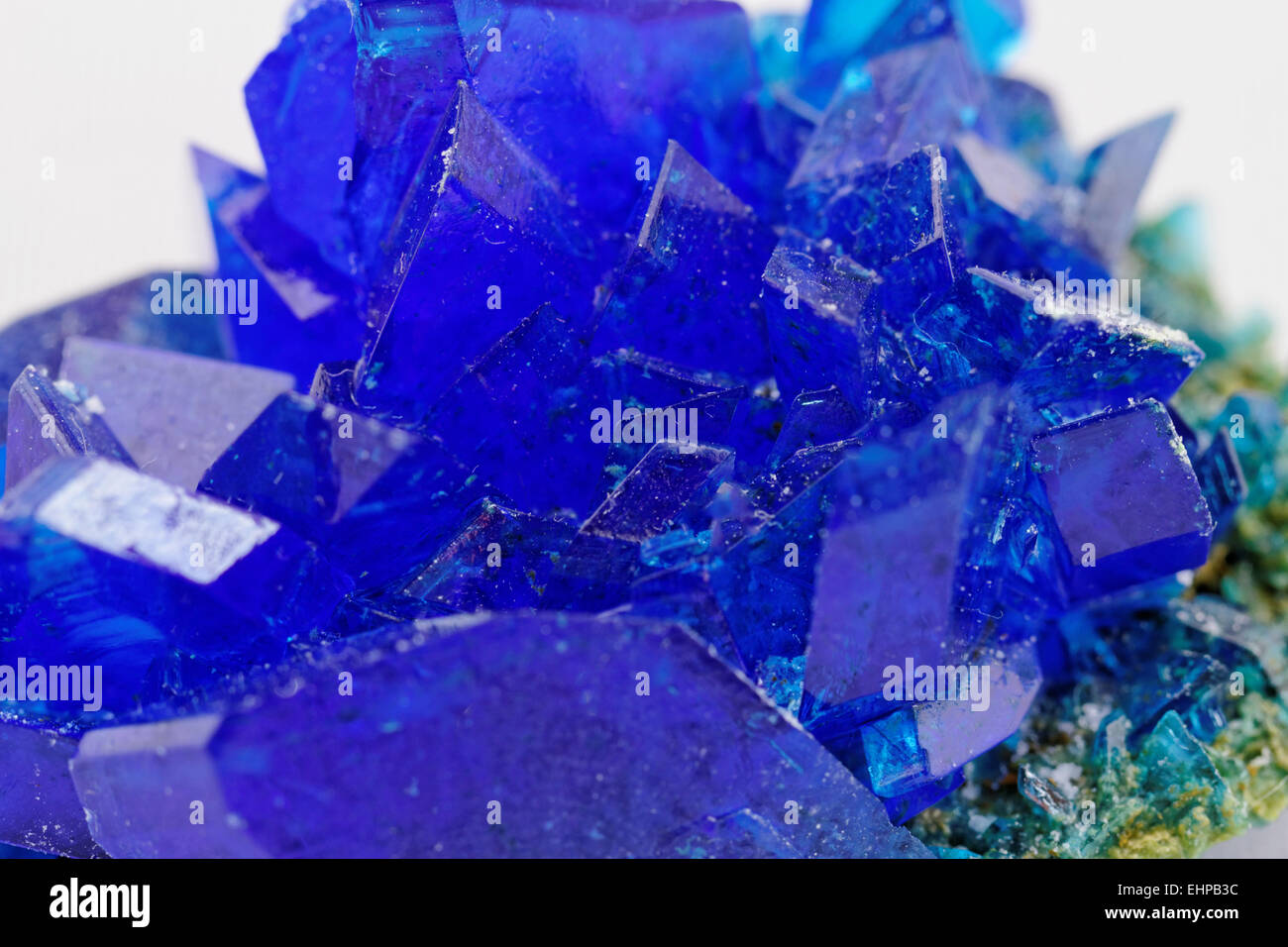 Crystals of blue vitriol - Copper sulfate Stock Photo - Alamy