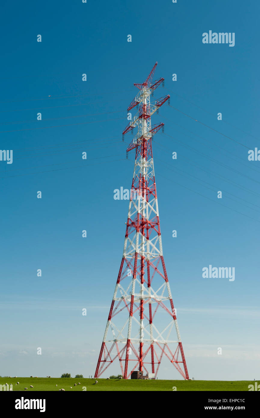 high voltage pylon Stock Photo - Alamy