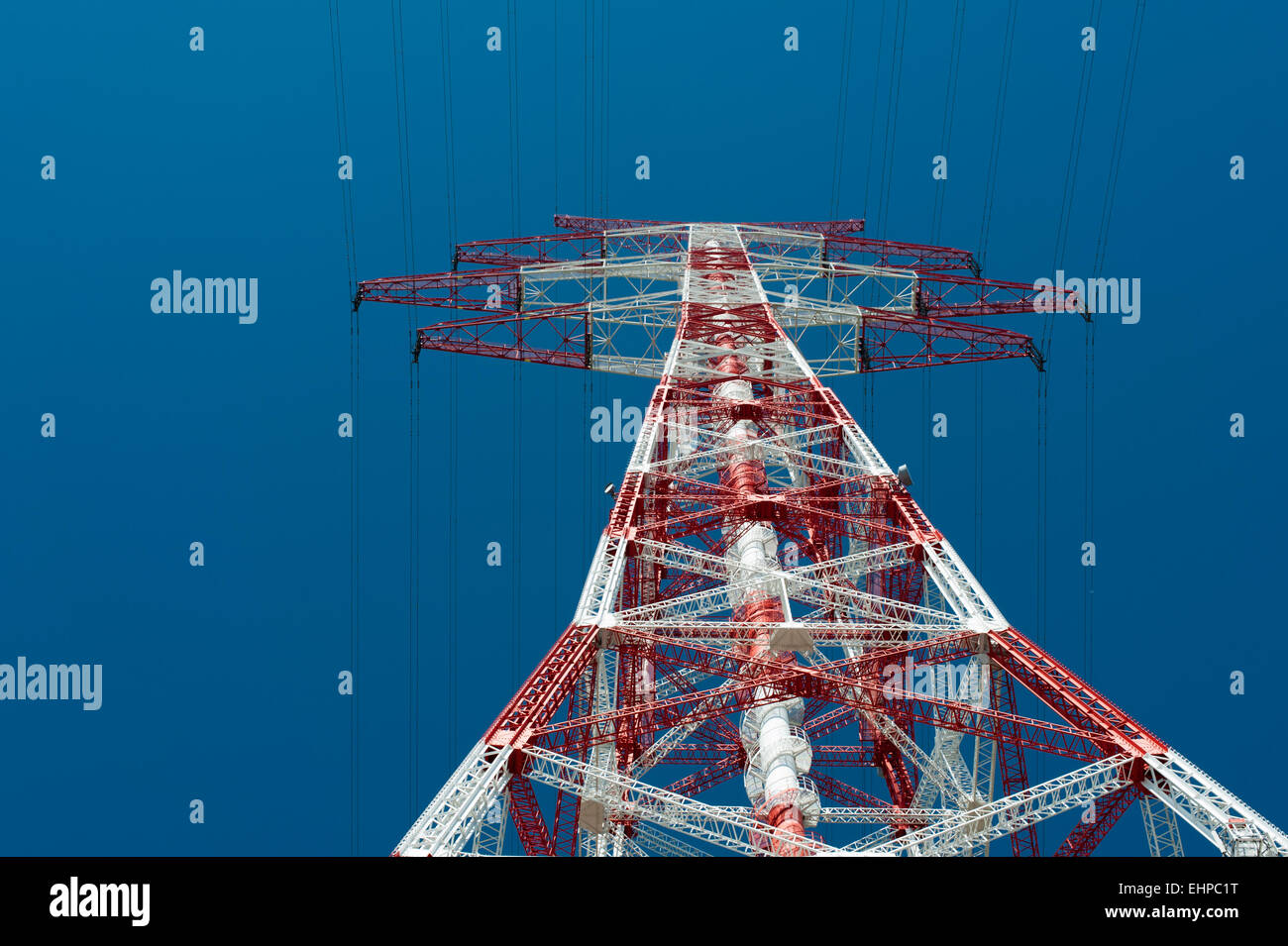 high voltage pylon Stock Photo - Alamy