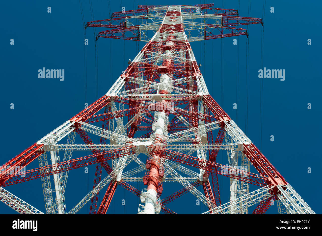 high voltage pylon Stock Photo - Alamy
