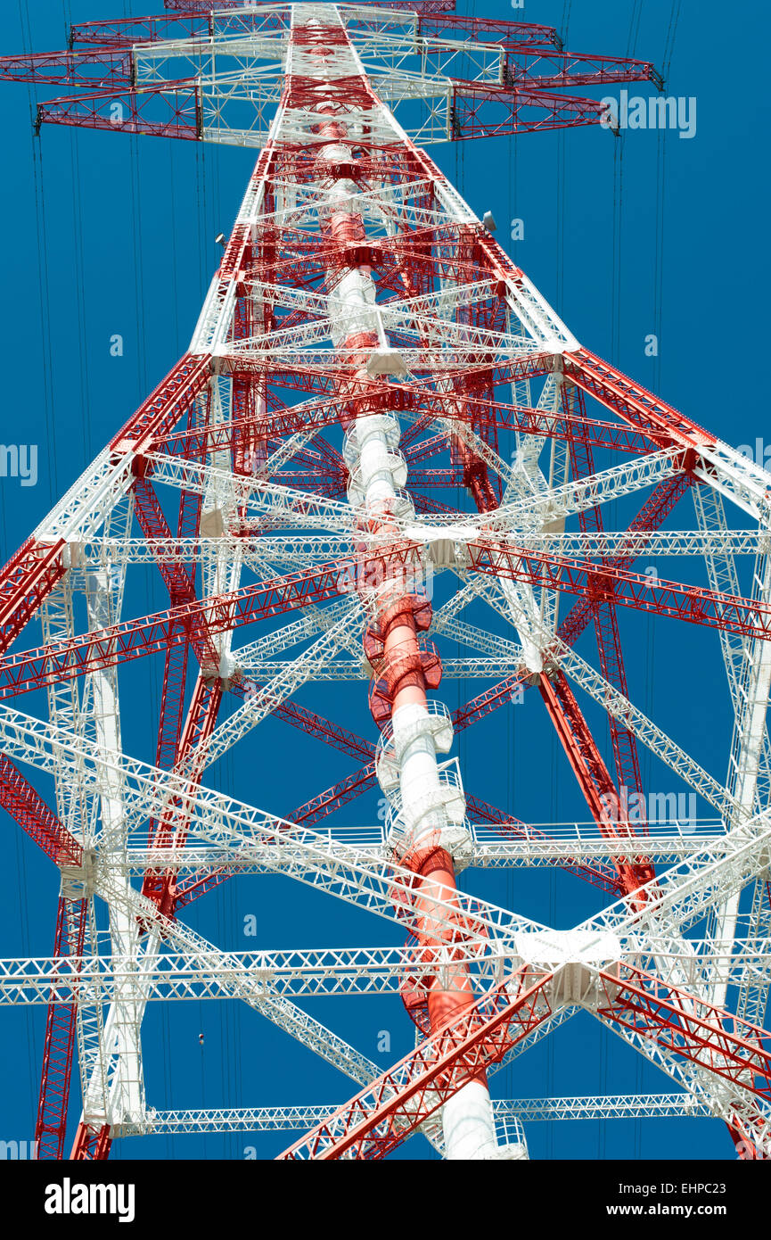 high voltage pylon Stock Photo - Alamy