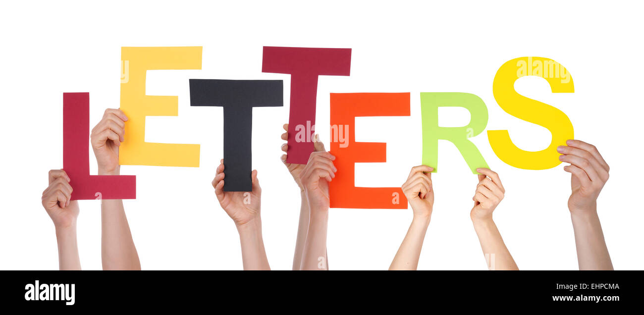 Children holding alphabet letters High Resolution Stock Photography and ...