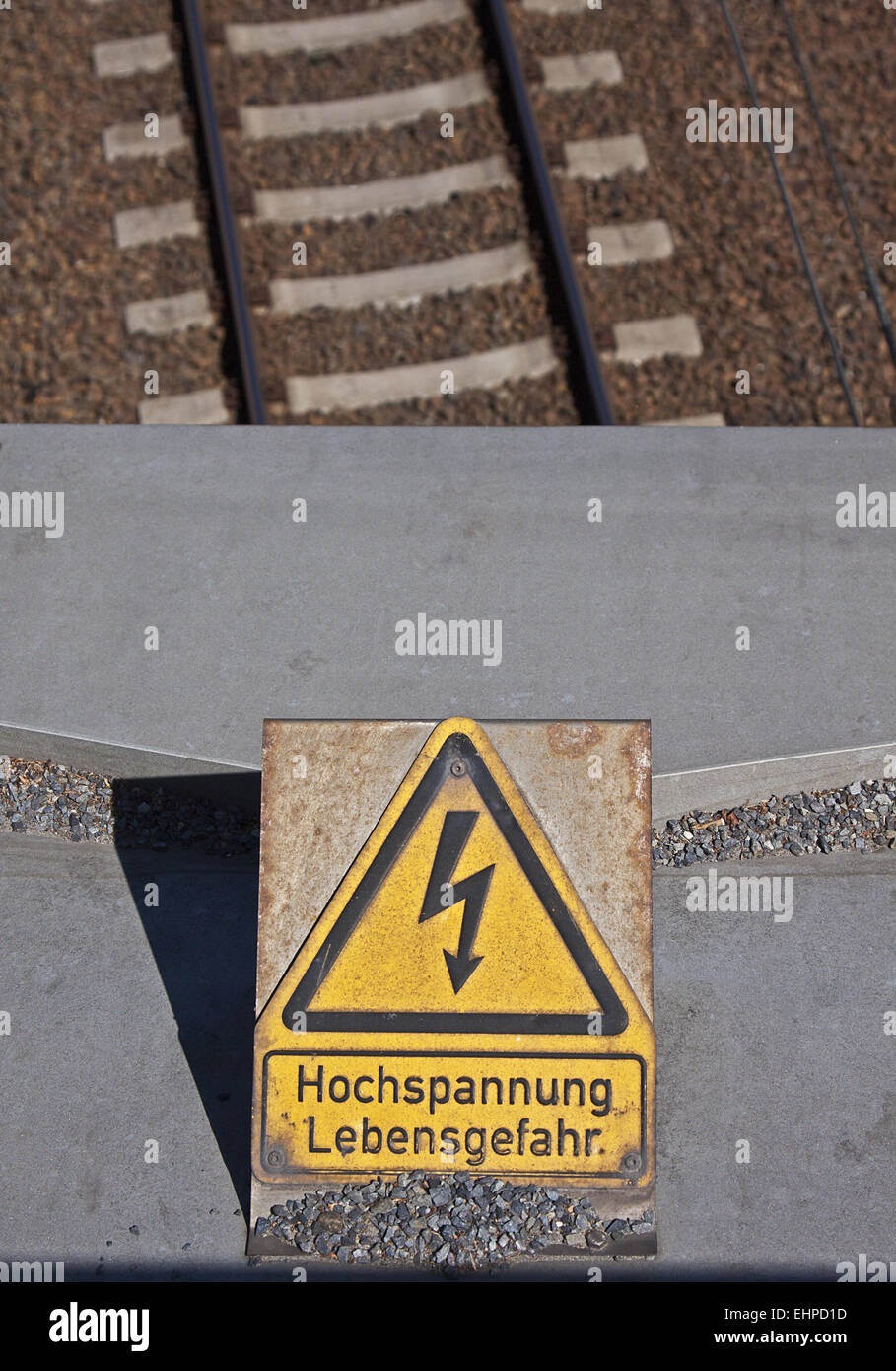 High tension danger death sign hi-res stock photography and images - Alamy