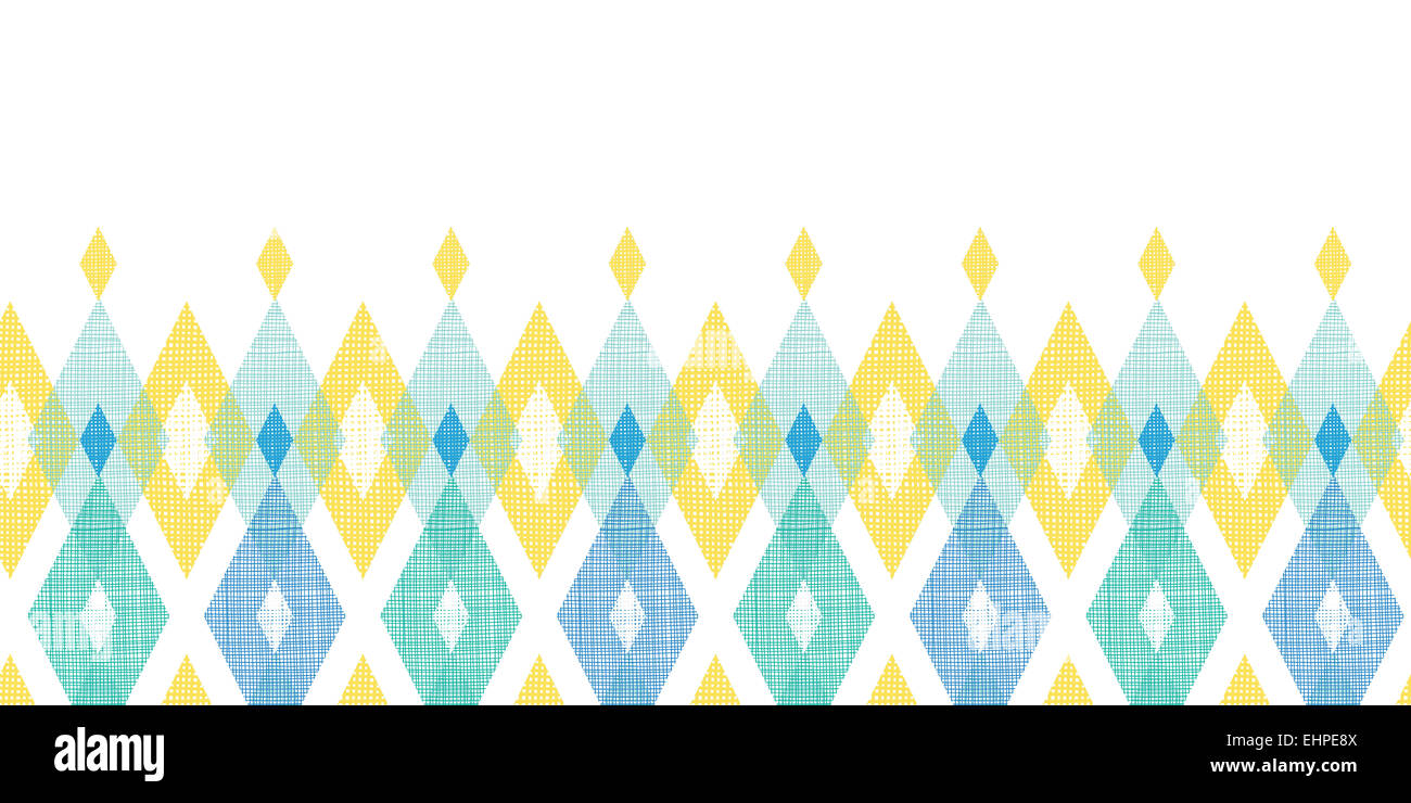 Colorful fabric ikat diamond horizontal seamless pattern background ...
