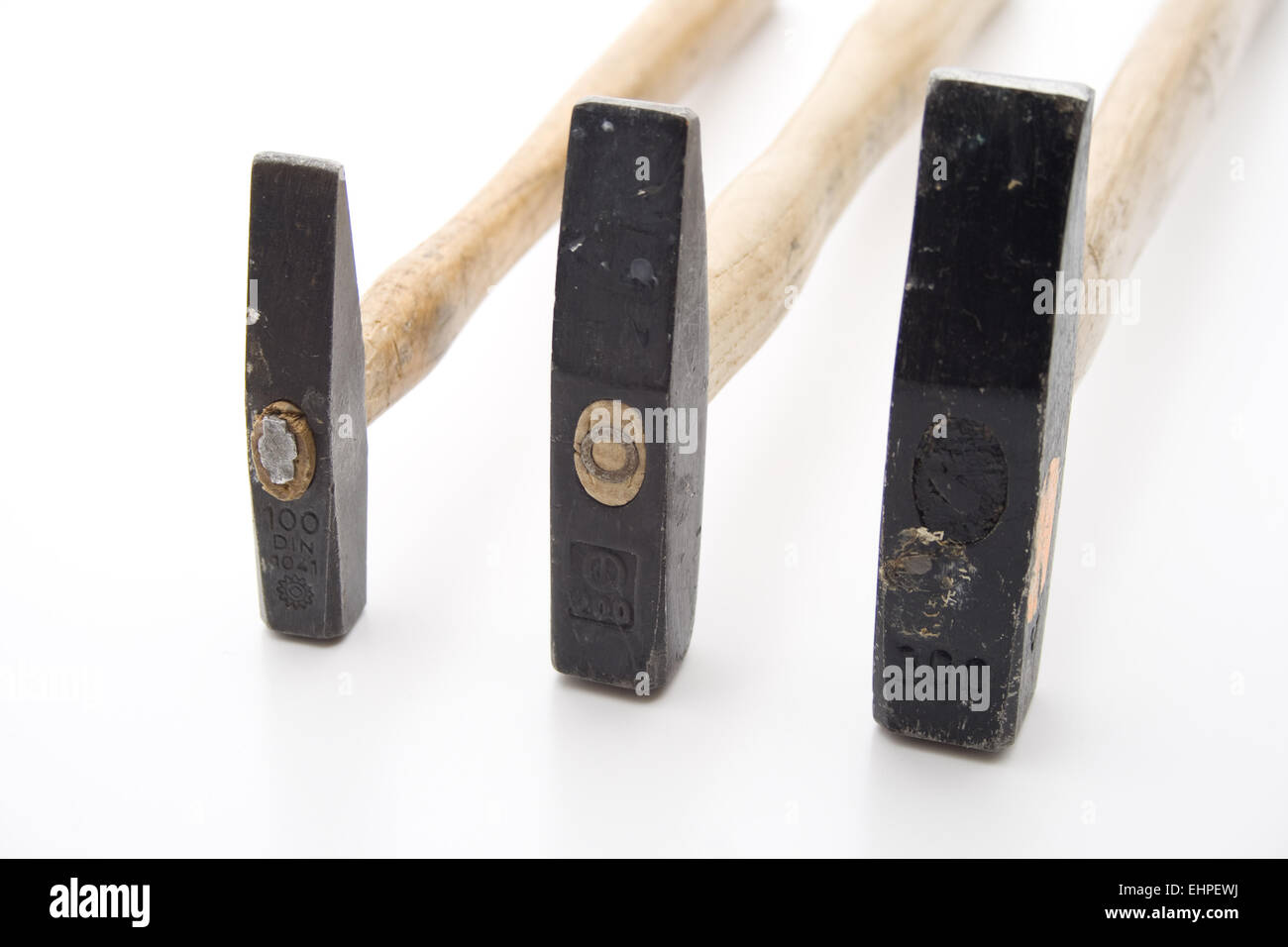 Different sizes of hammer Stock Photo - Alamy