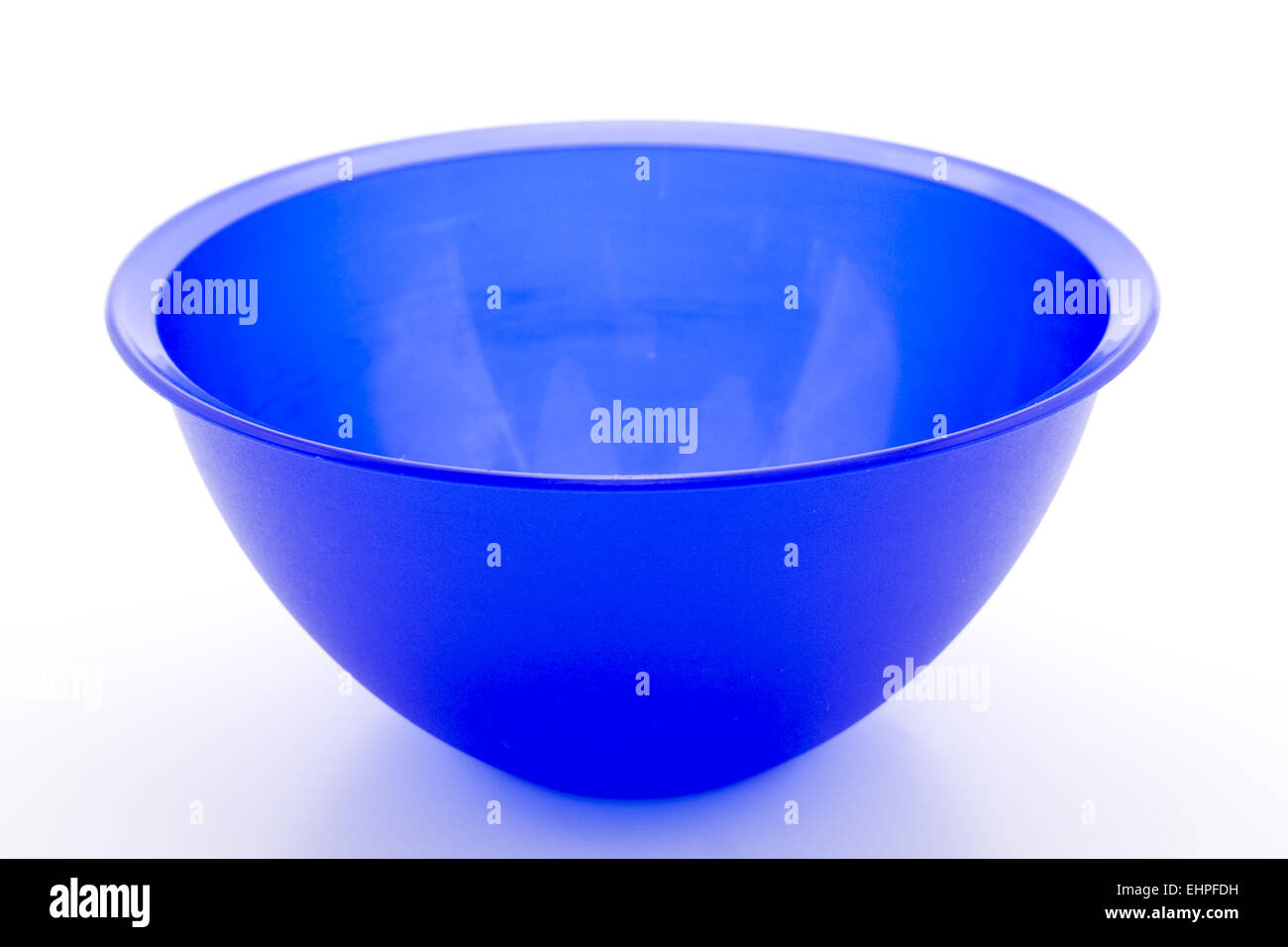 Blue round bowl Stock Photo - Alamy