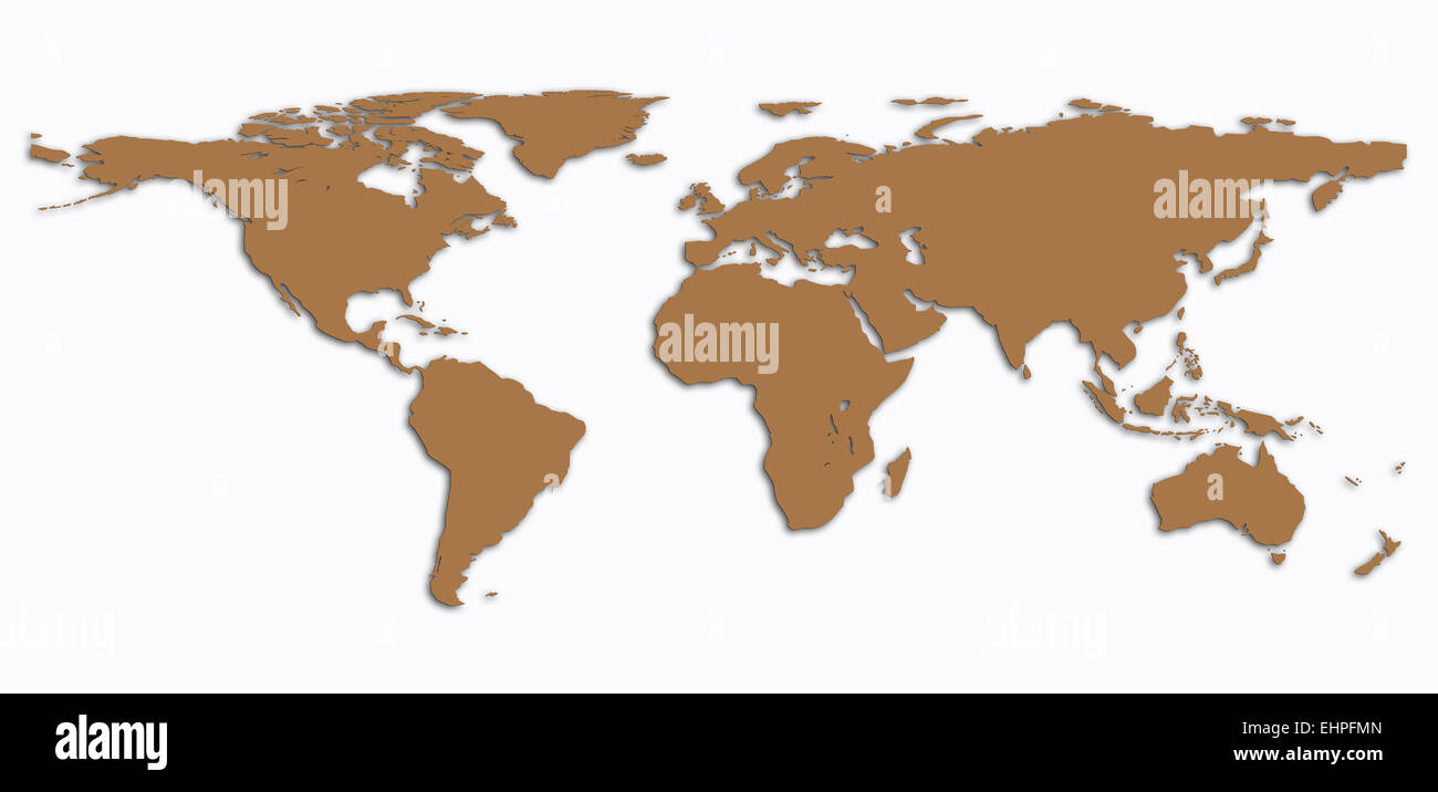 North pole map Cut Out Stock Images & Pictures - Alamy