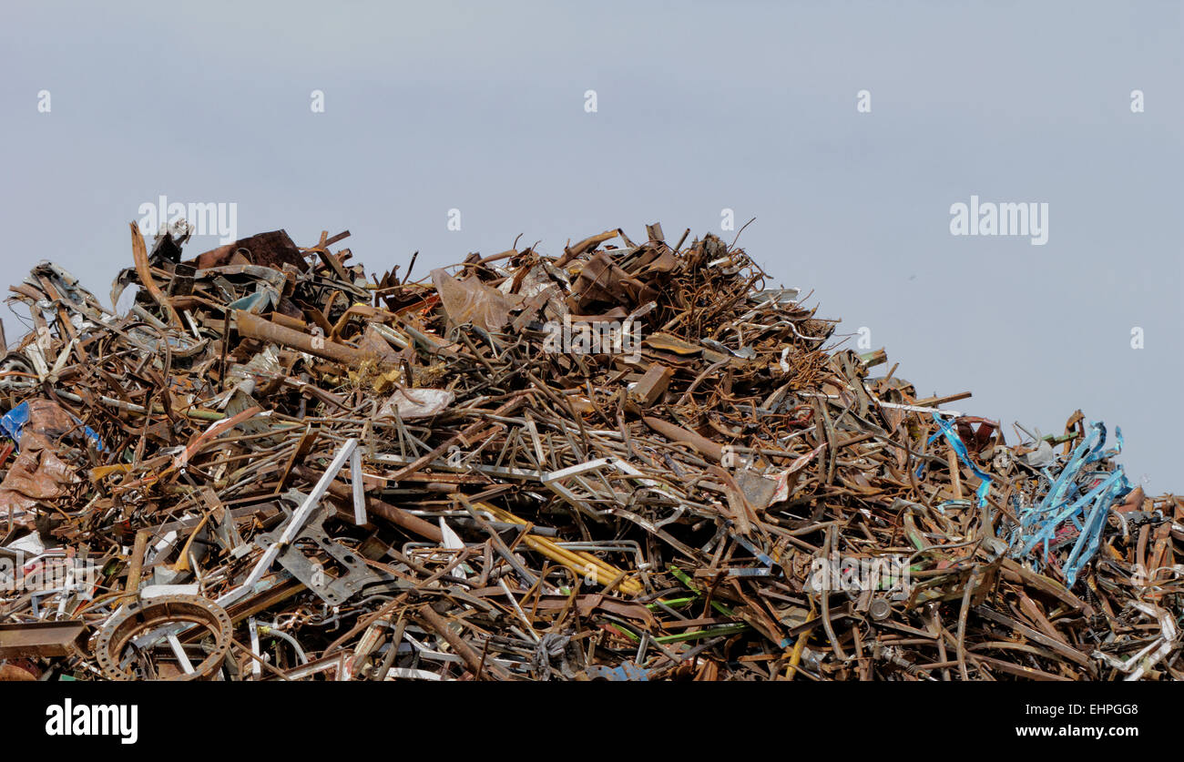 scrap metal processing industry Stock Photo - Alamy