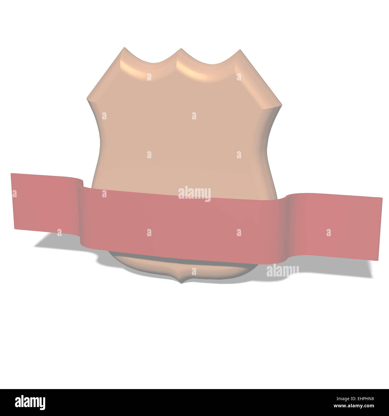 Three dimensional shield symbol isolated hi-res stock photography and ...