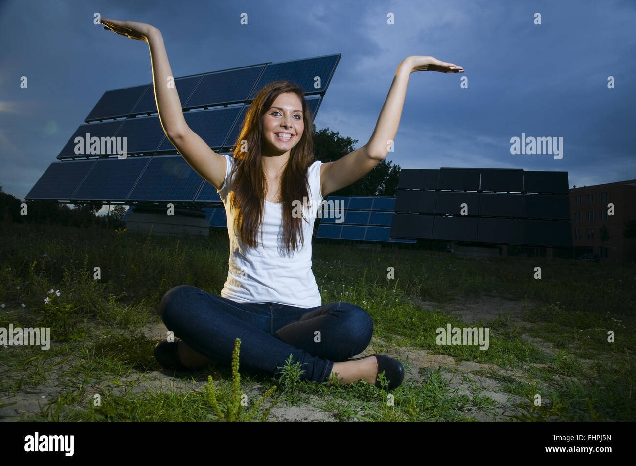 posing for energy Stock Photo - Alamy