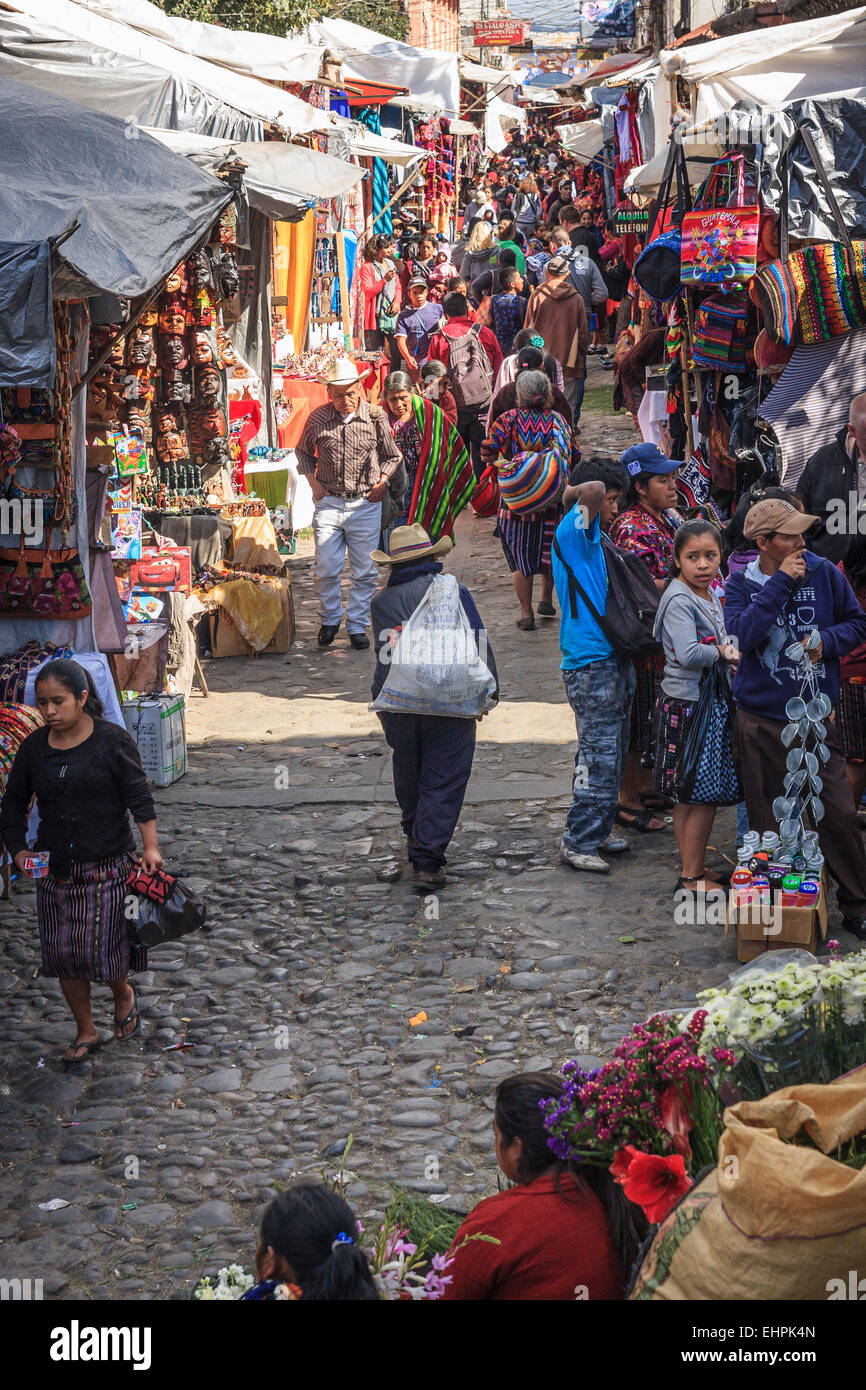 The market of Chichicastenango, Guatemala Stock Photo - Alamy