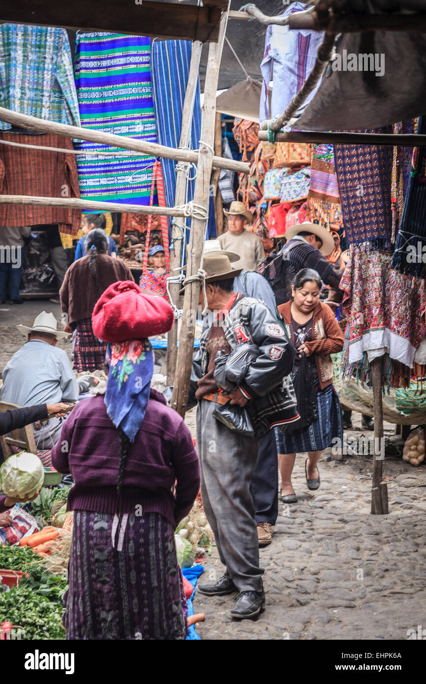 The market of Chichicastenango, Guatemala Stock Photo - Alamy