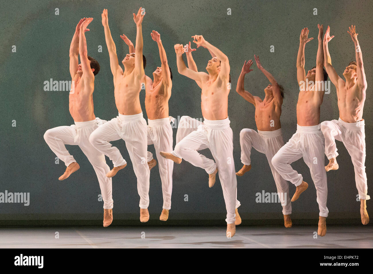 09/03/2015. London, England. Pictured: Spring and Fall, choreography by ...