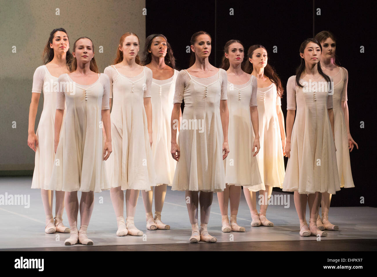 09/03/2015. London, England. Pictured: Spring and Fall, choreography by ...