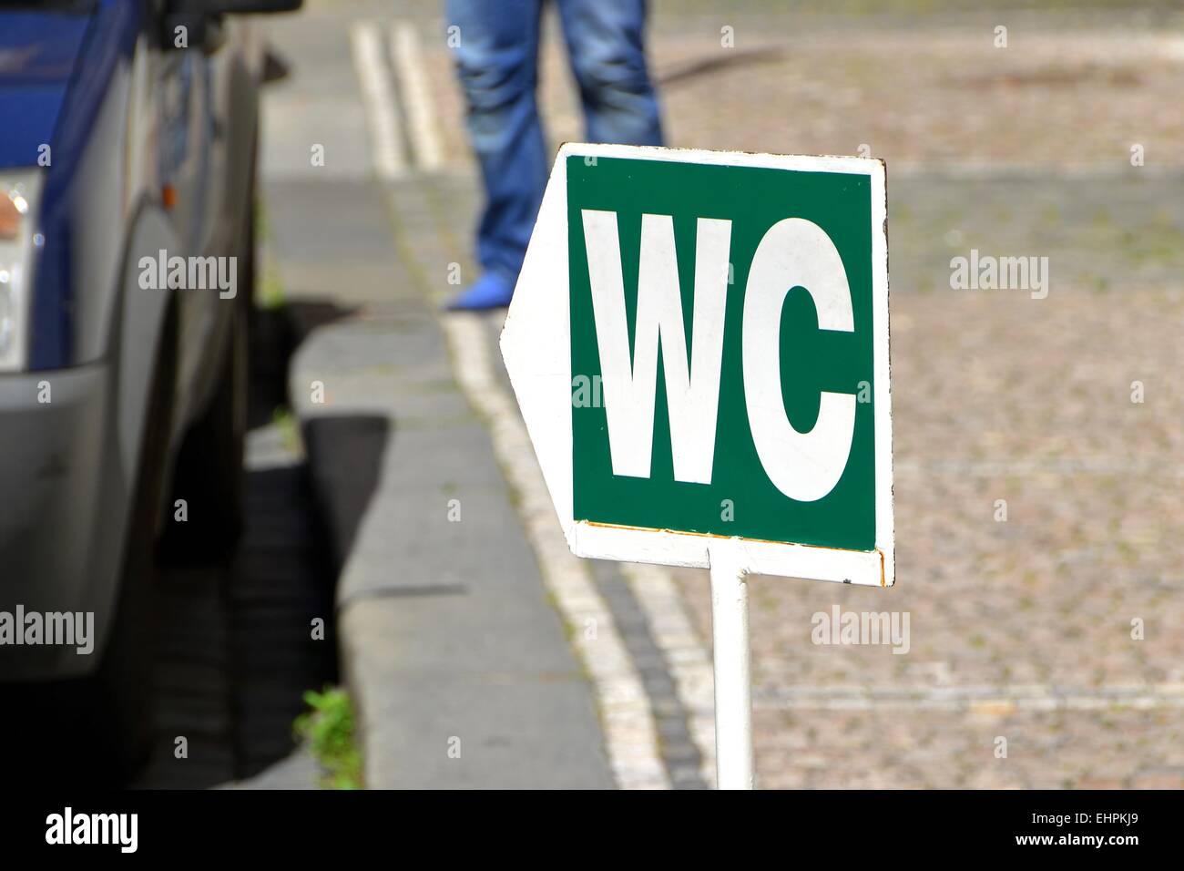 Sign for a toilet Stock Photo - Alamy