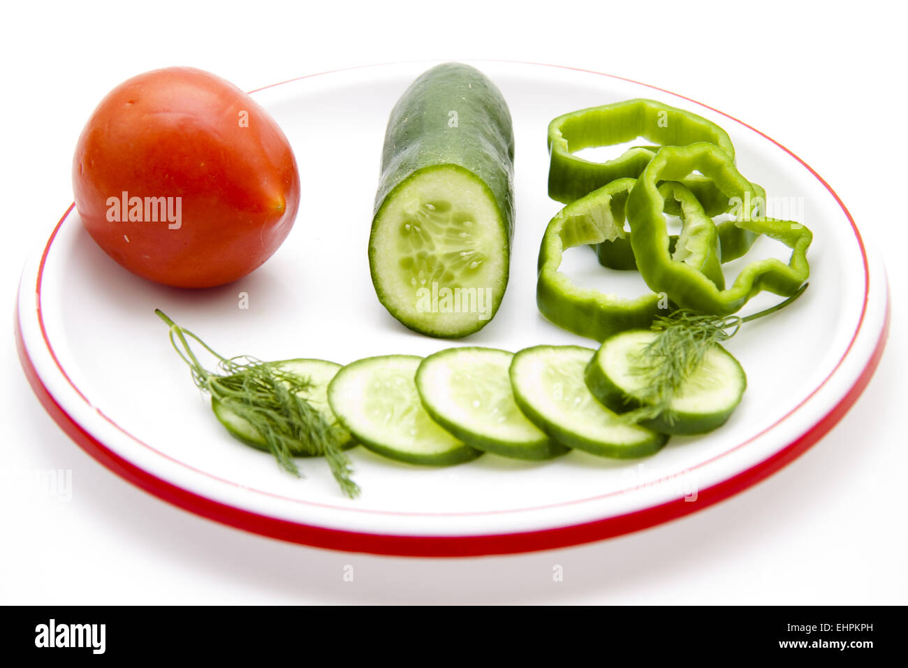 Cucumber paprika rings hi-res stock photography and images - Alamy