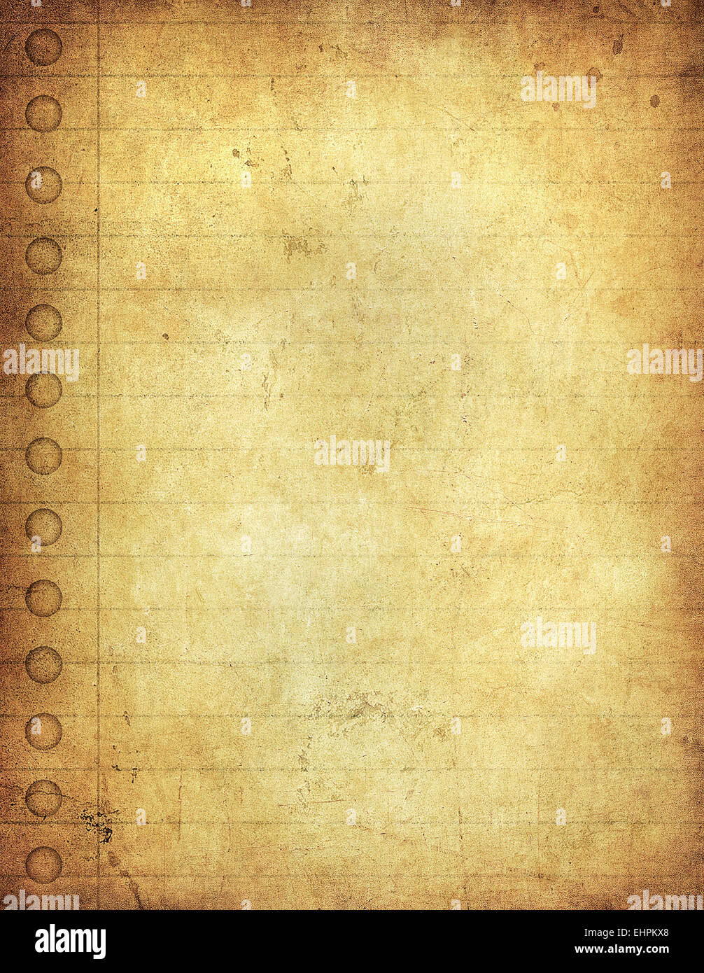 Page from old grunge notebook Stock Photo - Alamy