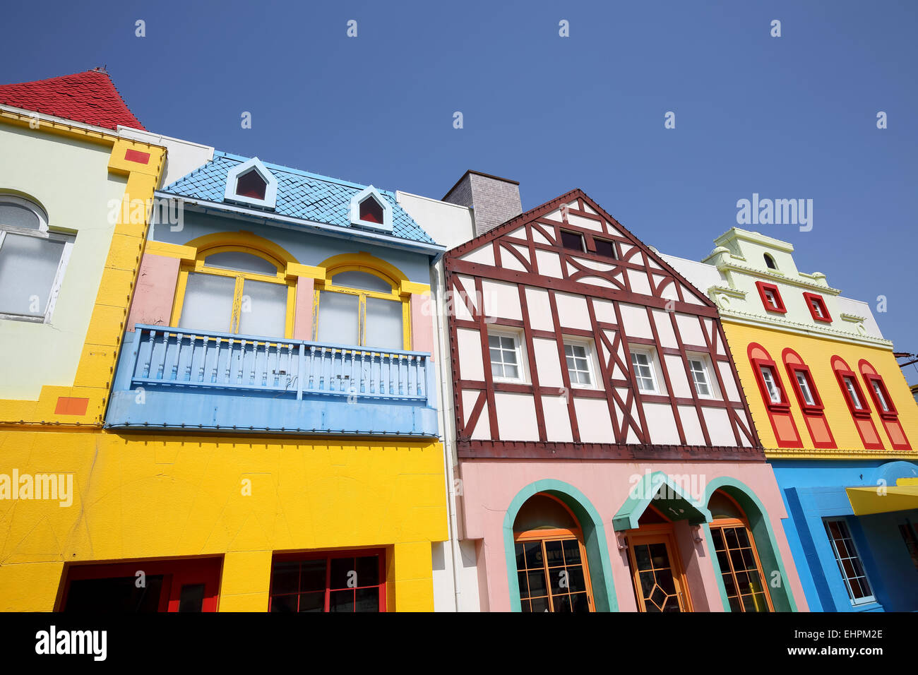 colorful houses architecture a fantasy land Stock Photo - Alamy