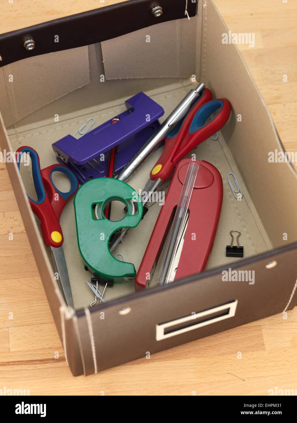 Wooden file boxes hi-res stock photography and images - Alamy