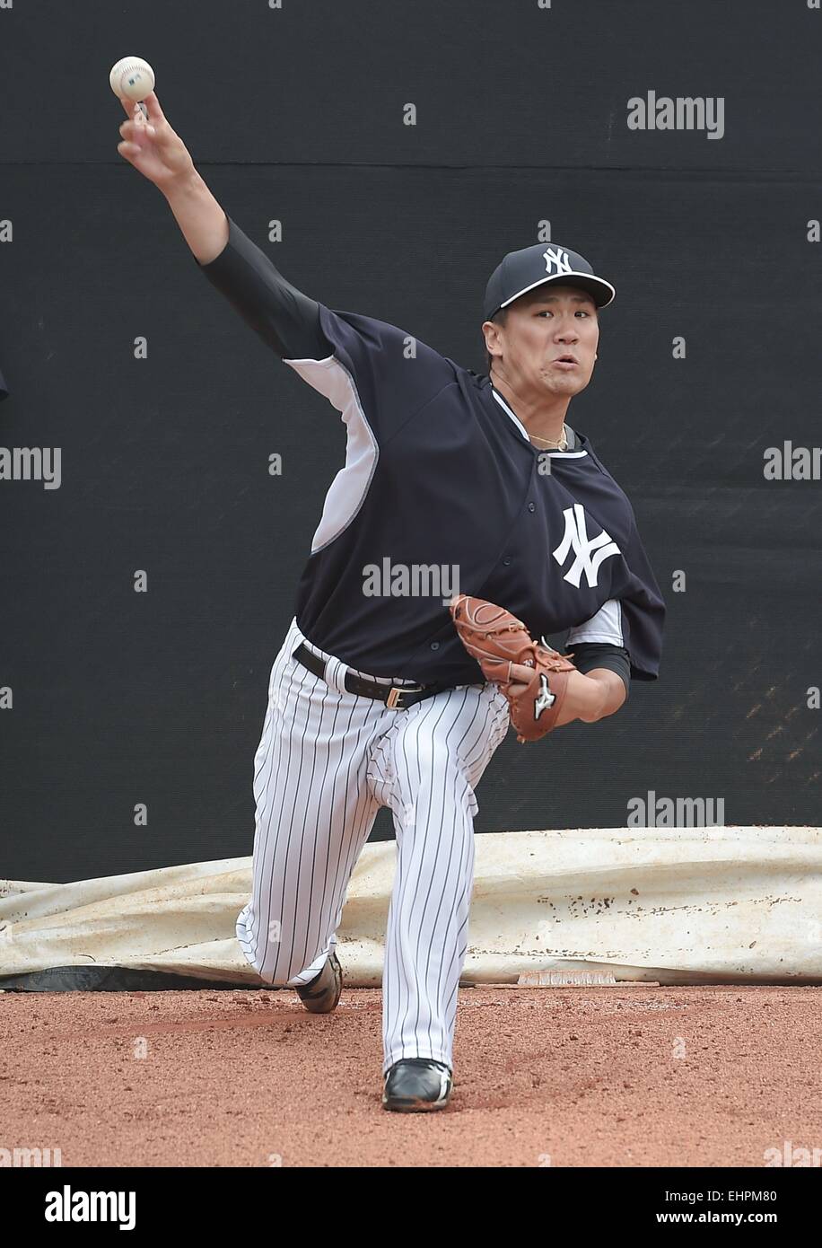 Tampa, Florida, USA. 15th Mar, 2015. Masahiro Tanaka (Yankees) MLB ...