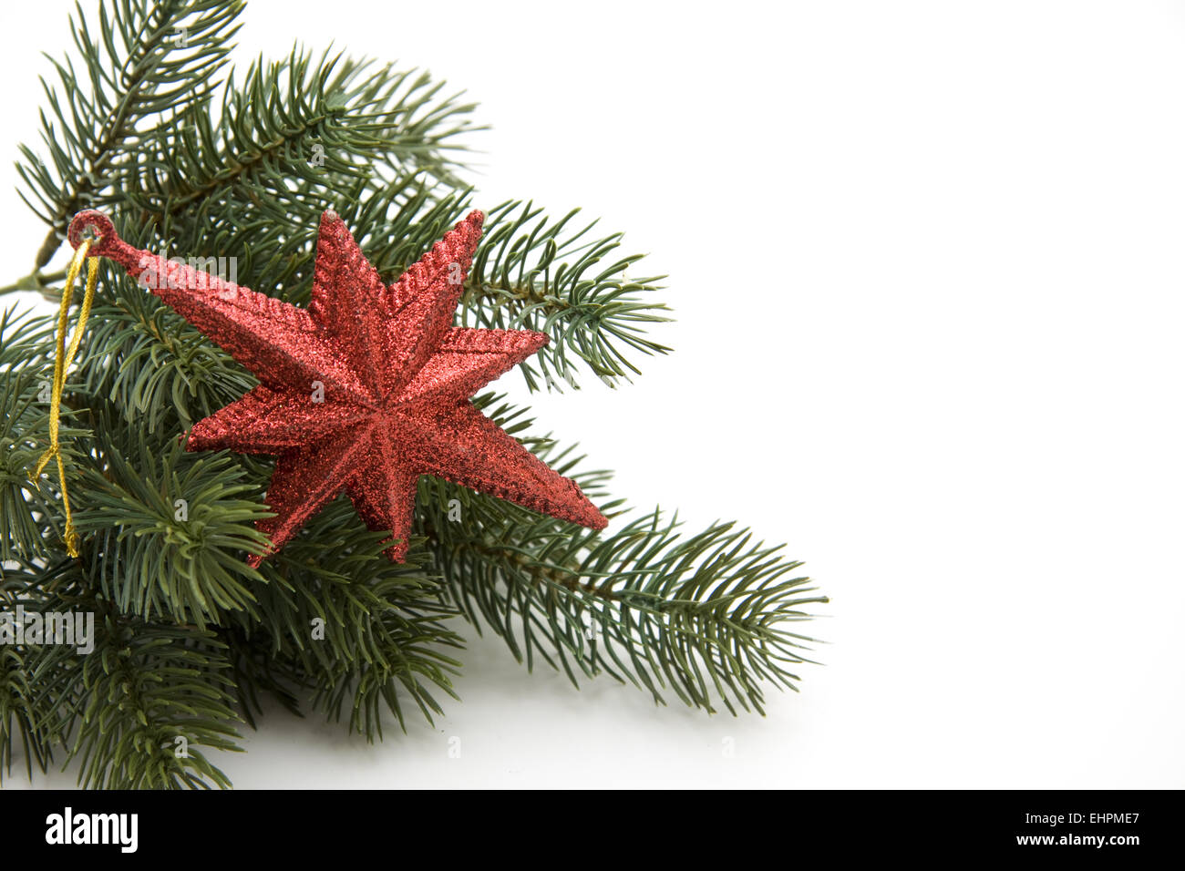 Red Christmas star Stock Photo - Alamy