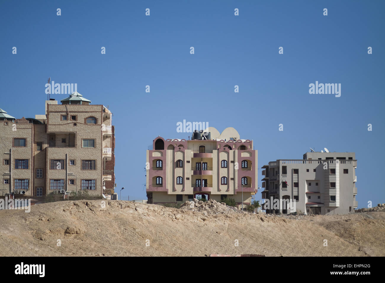 Egyptian living houses Stock Photo - Alamy