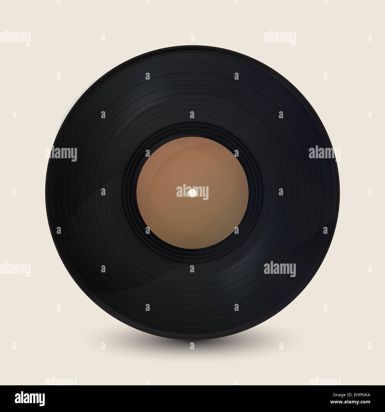 Realistic vintage record Stock Photo - Alamy