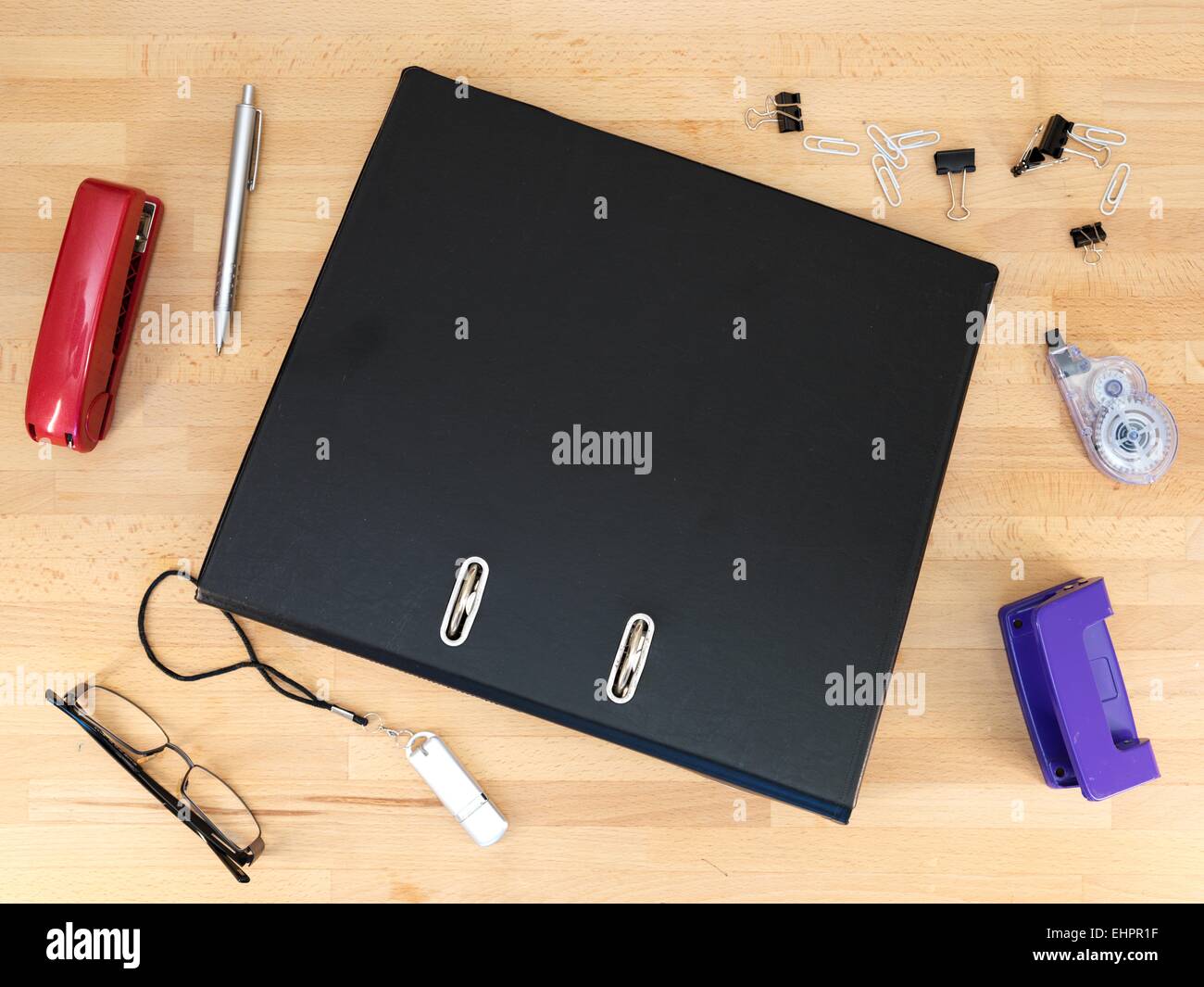 A close up shot of an A4 ring binder Stock Photo - Alamy