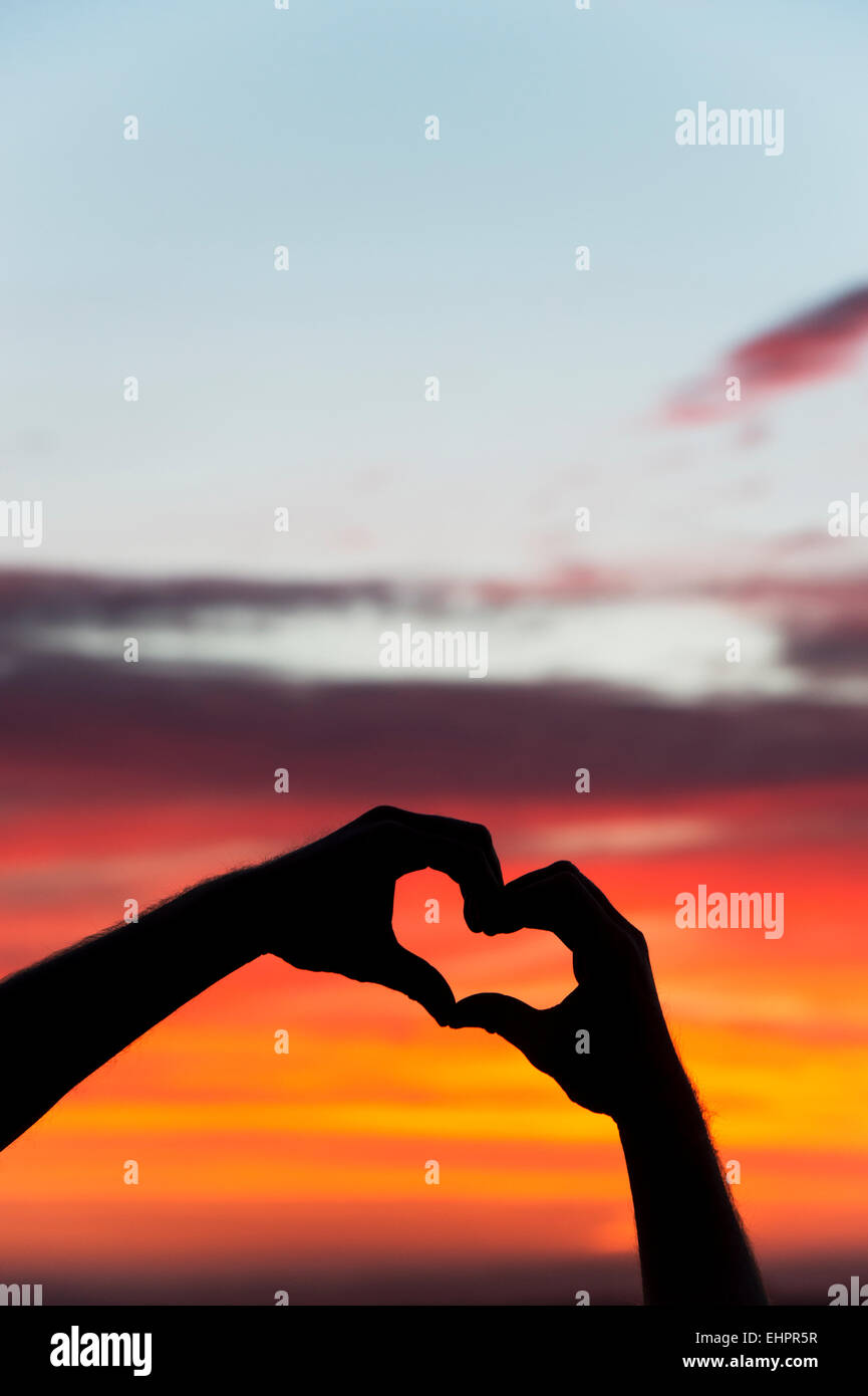 Hand heart gesture hi-res stock photography and images - Alamy