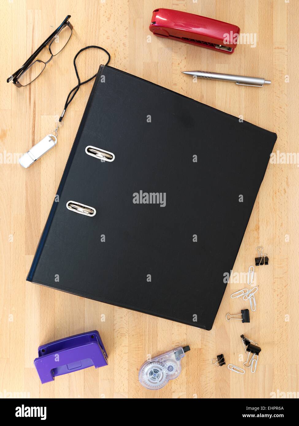 A close up shot of an A4 ring binder Stock Photo - Alamy
