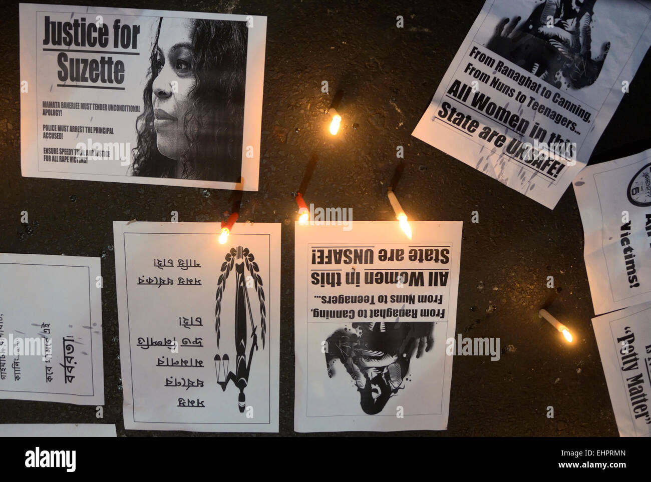Kolkata, India. 16th March, 2015. Social activist rallied from Asiatic ...