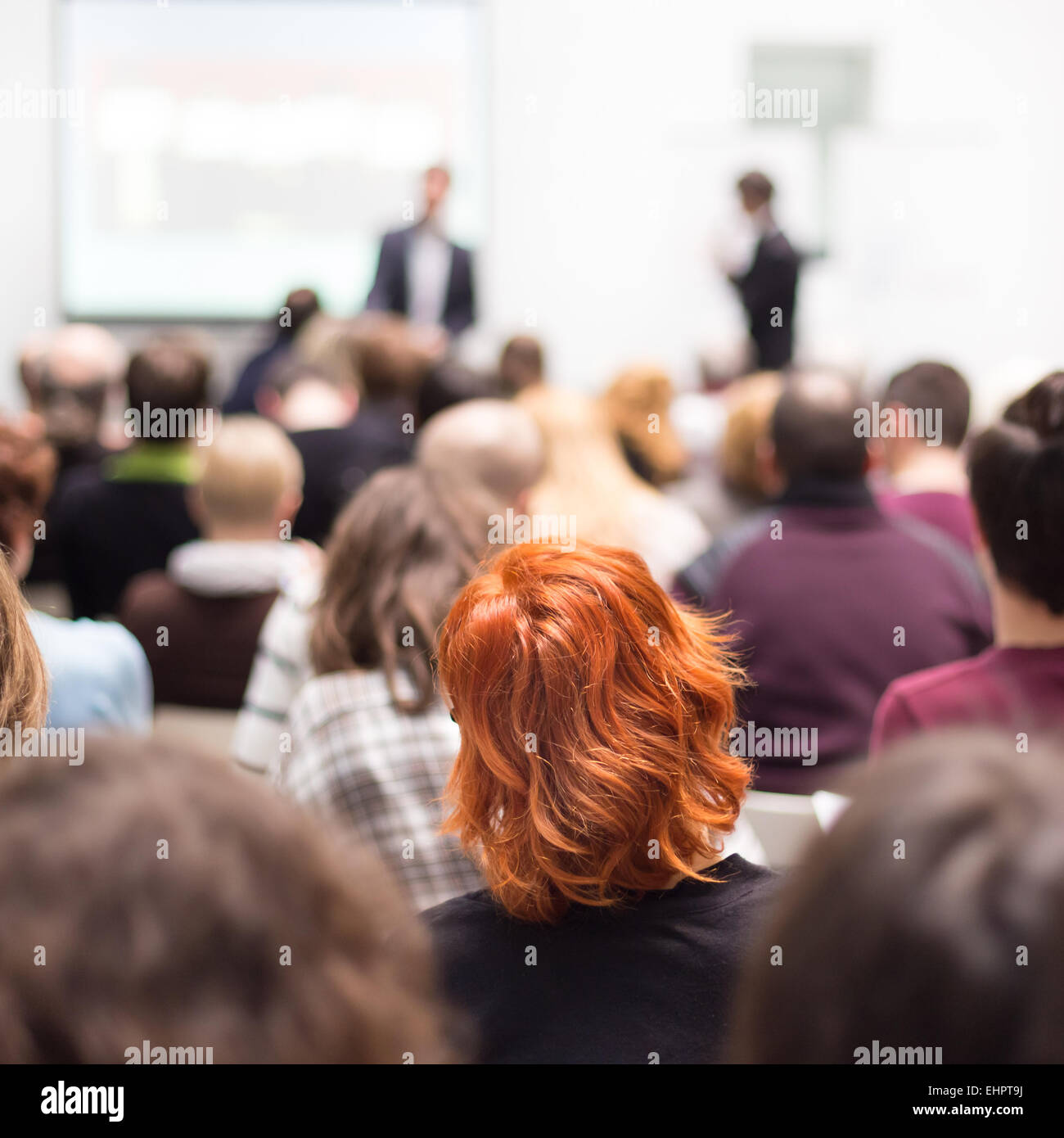 Audience in the lecture hall Stock Photo - Alamy