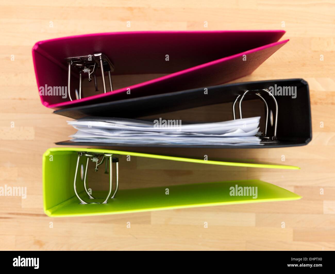 A close up shot of an A4 ring binder Stock Photo - Alamy