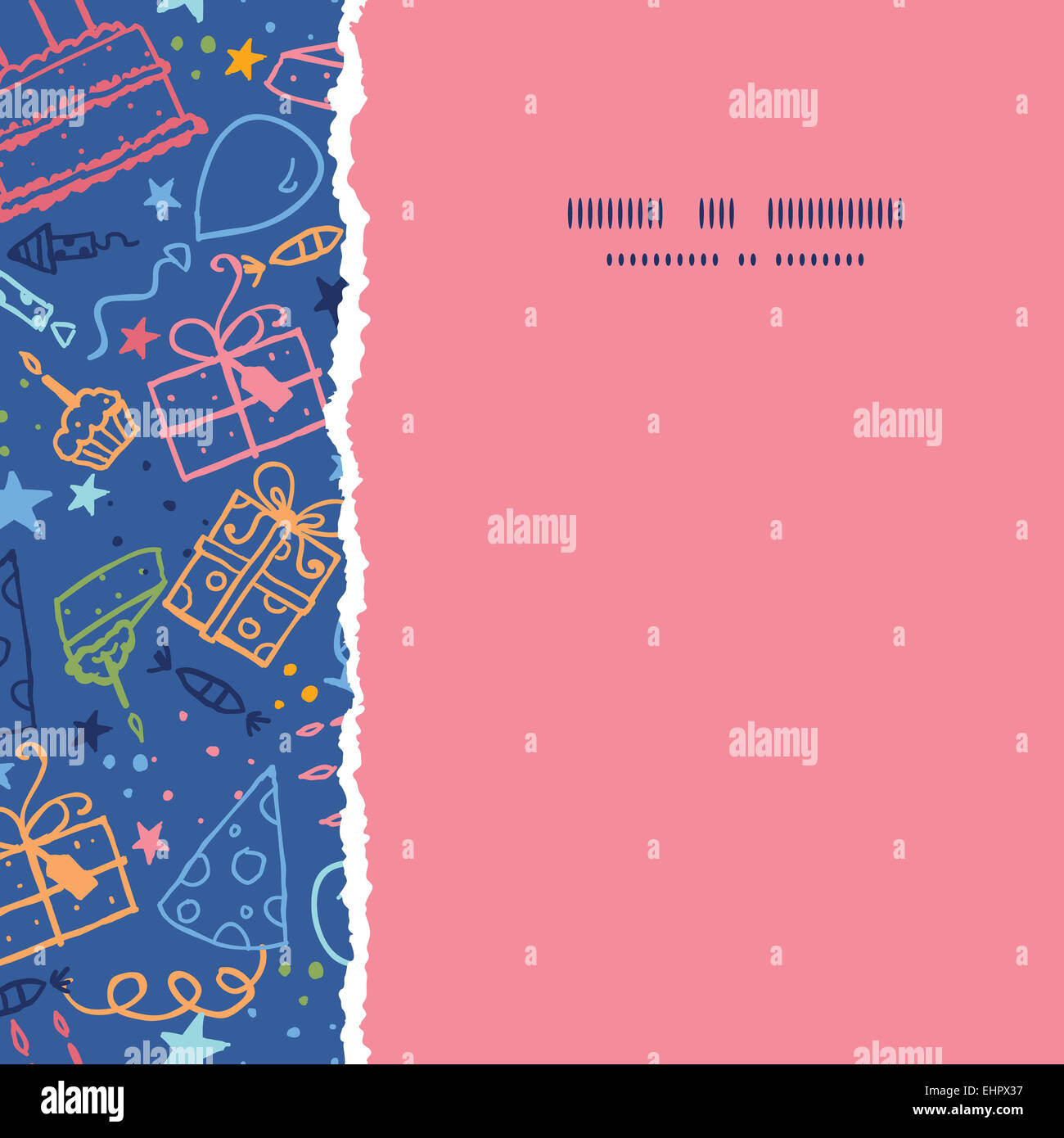 Birthday square torn seamless pattern background Stock Photo - Alamy