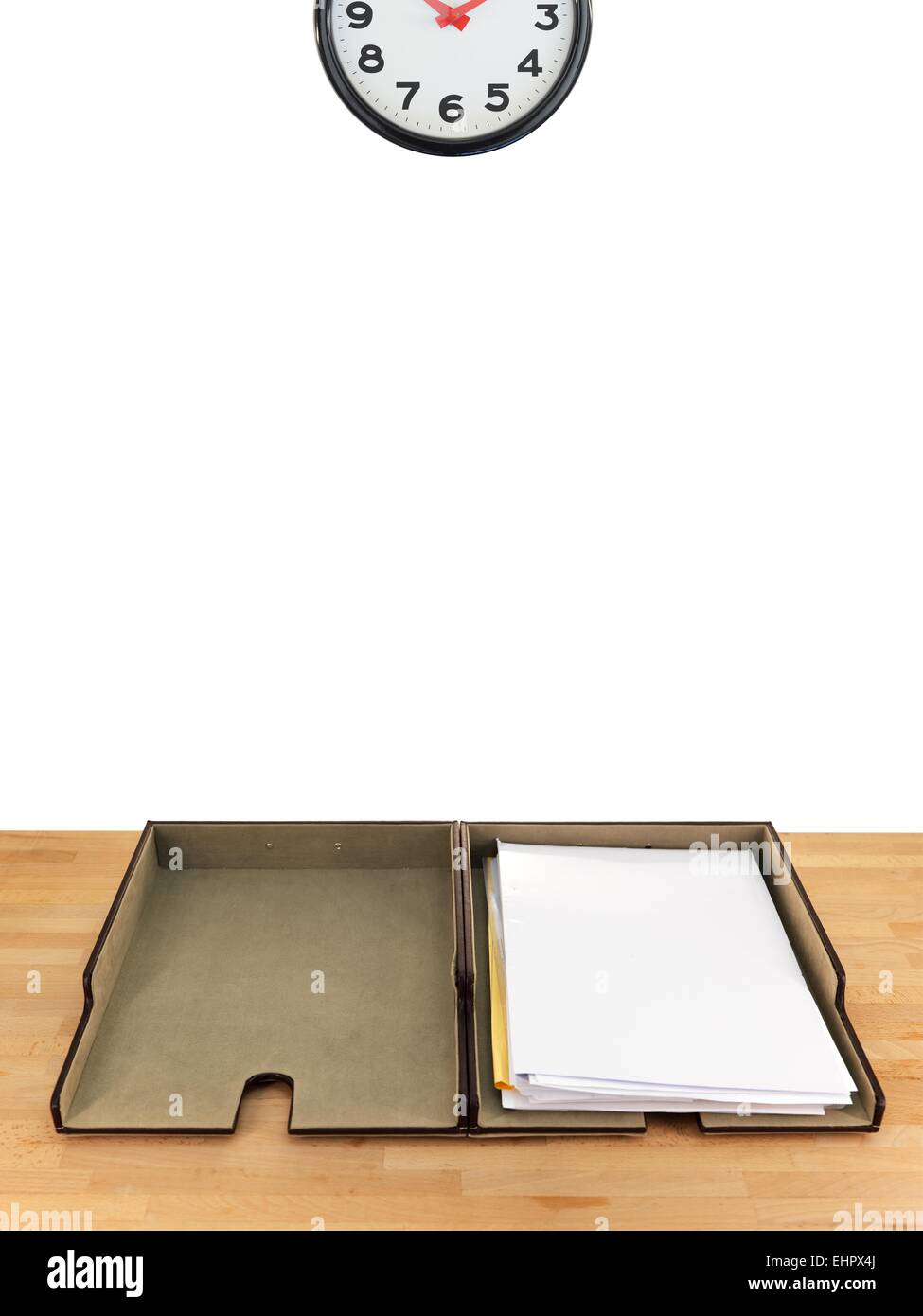 A close up shot of an office work tray Stock Photo - Alamy