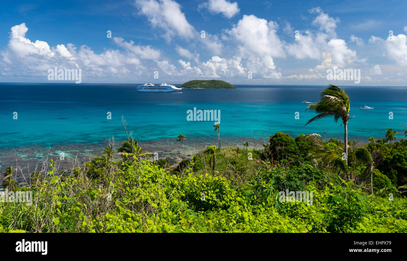 Dravuni island is located in Fiji and is a post card perfect tropical ...