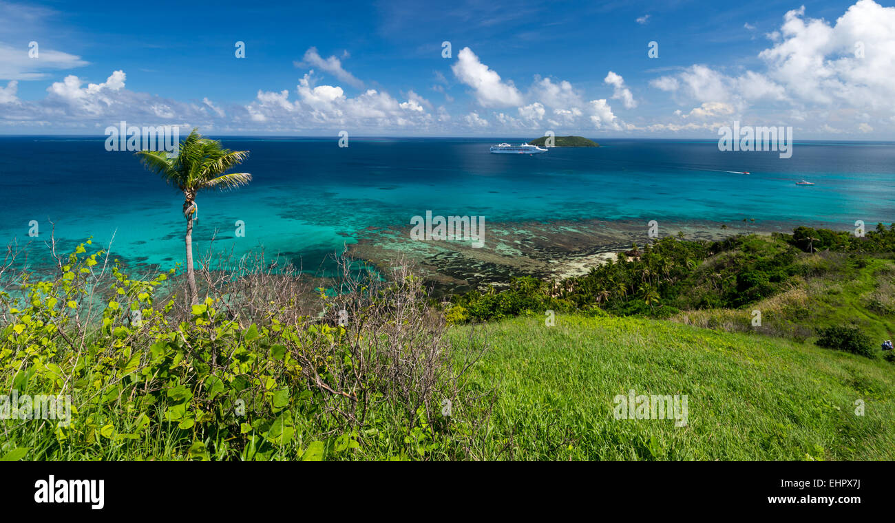 Dravuni island is located in Fiji and is a post card perfect tropical ...