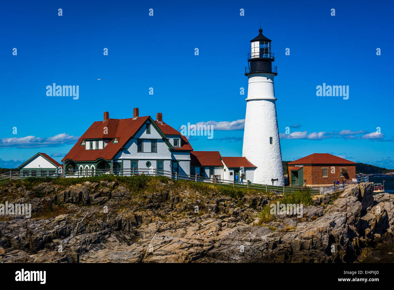 Portland head light fort williams park hi-res stock photography and ...