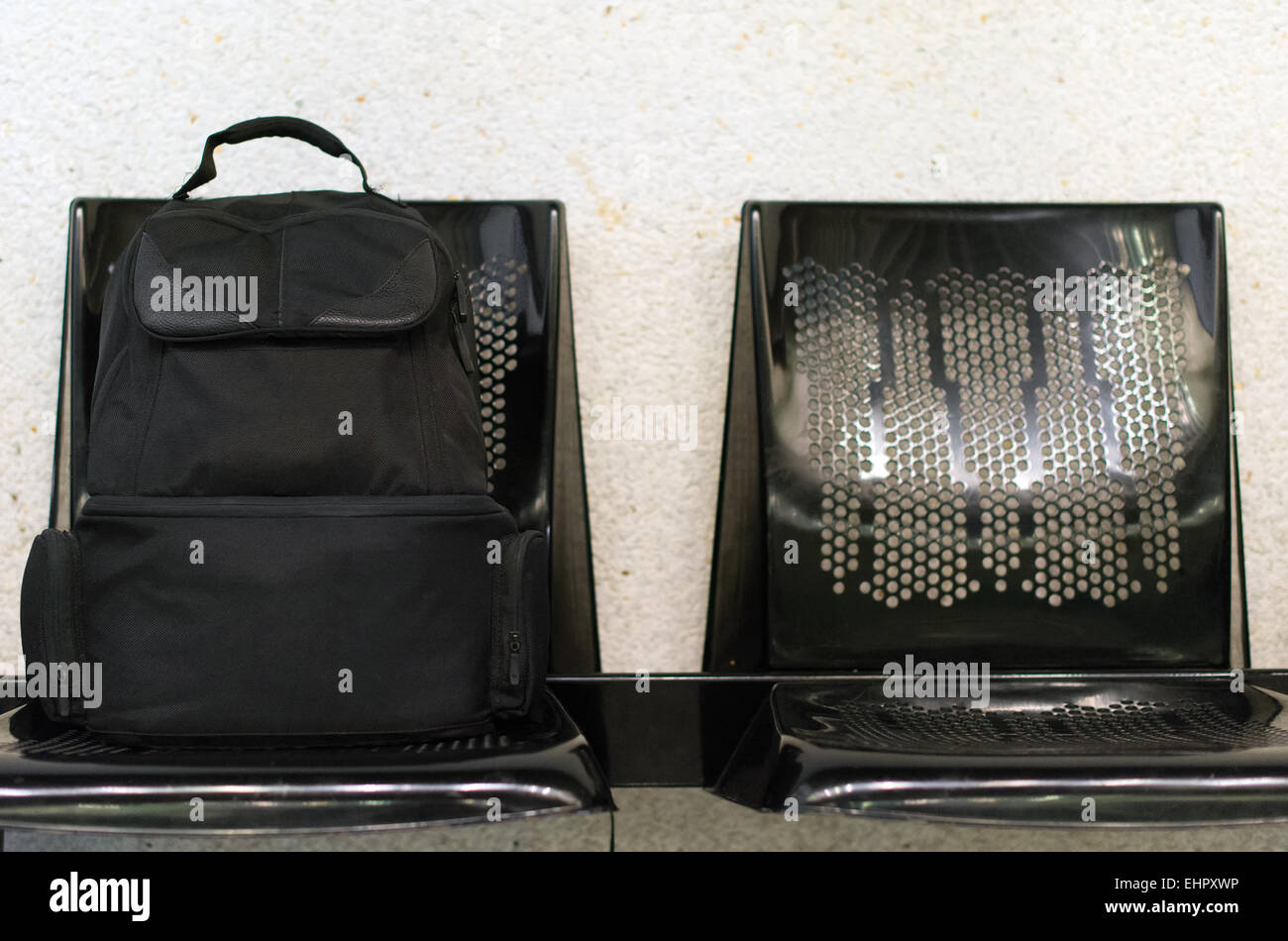 Someone left bag at the airport Stock Photo - Alamy