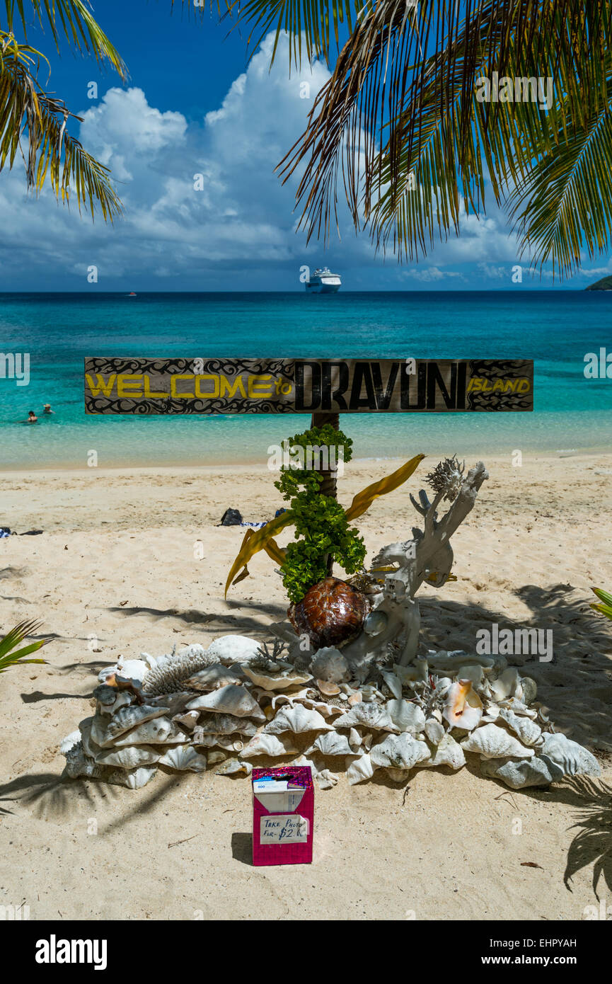 Dravuni island is located in Fiji and is a post card perfect tropical ...