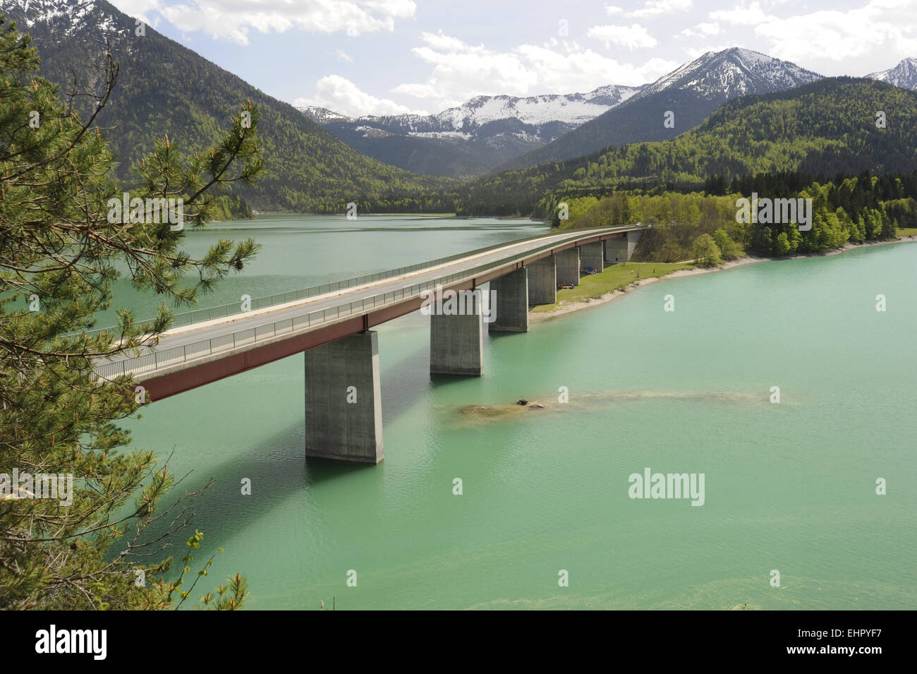 street bridge over river isar in bavaria Stock Photo - Alamy