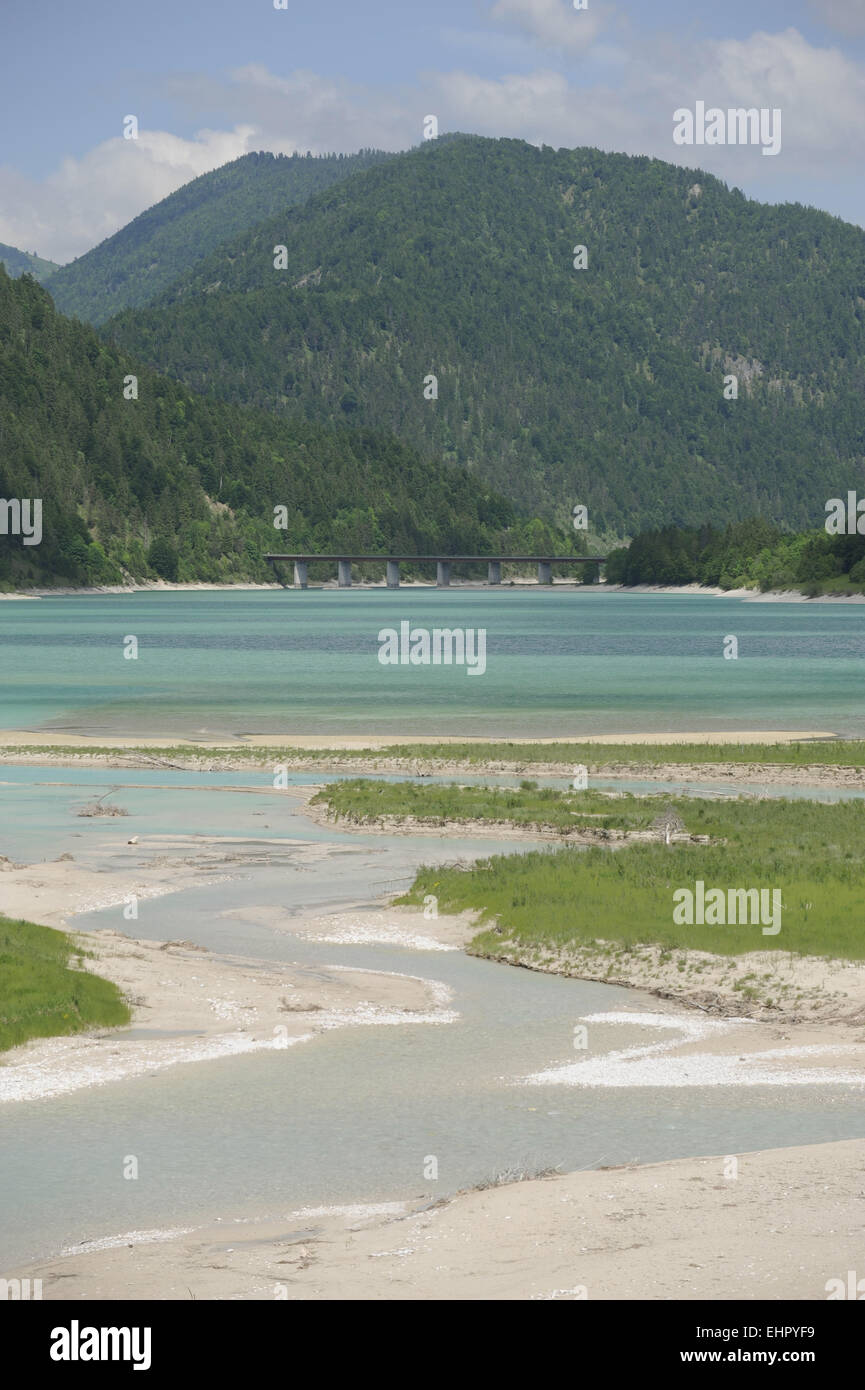 river isar and its lake in Bavaria Stock Photo - Alamy