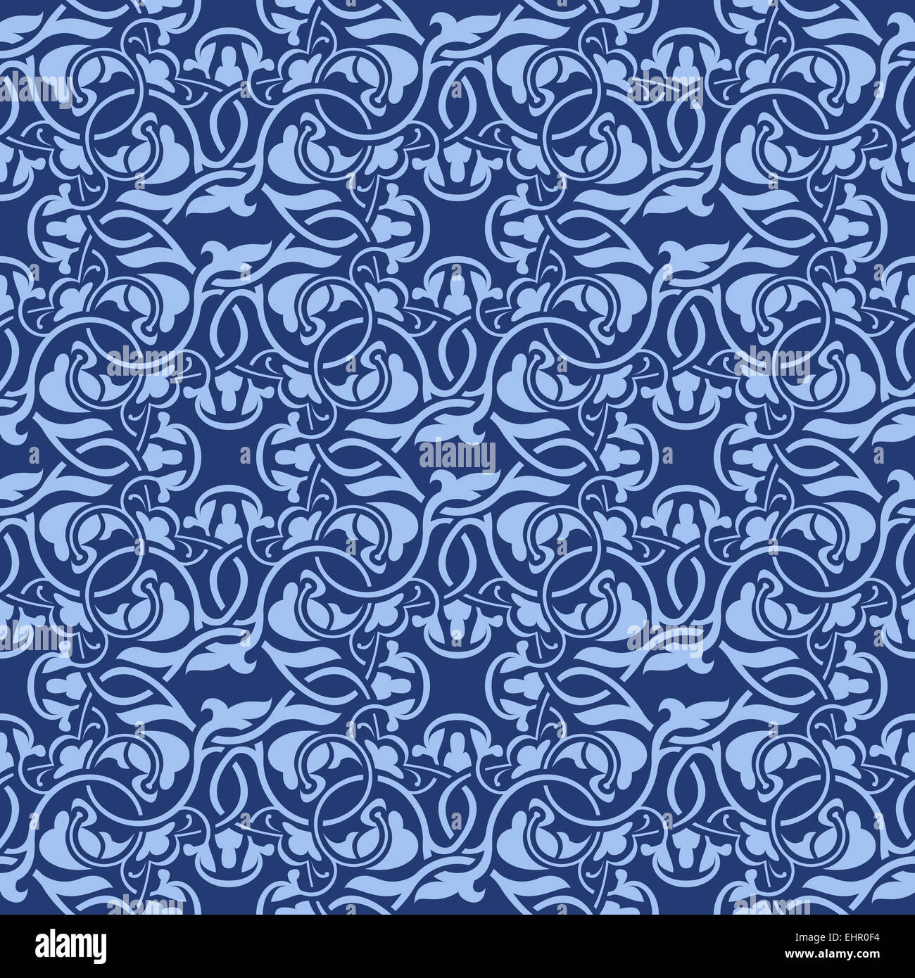 Blue seamless pattern Stock Photo - Alamy