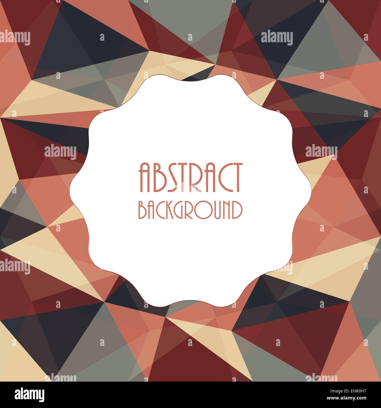 Abstract template background with triangle shapes design Stock Photo ...