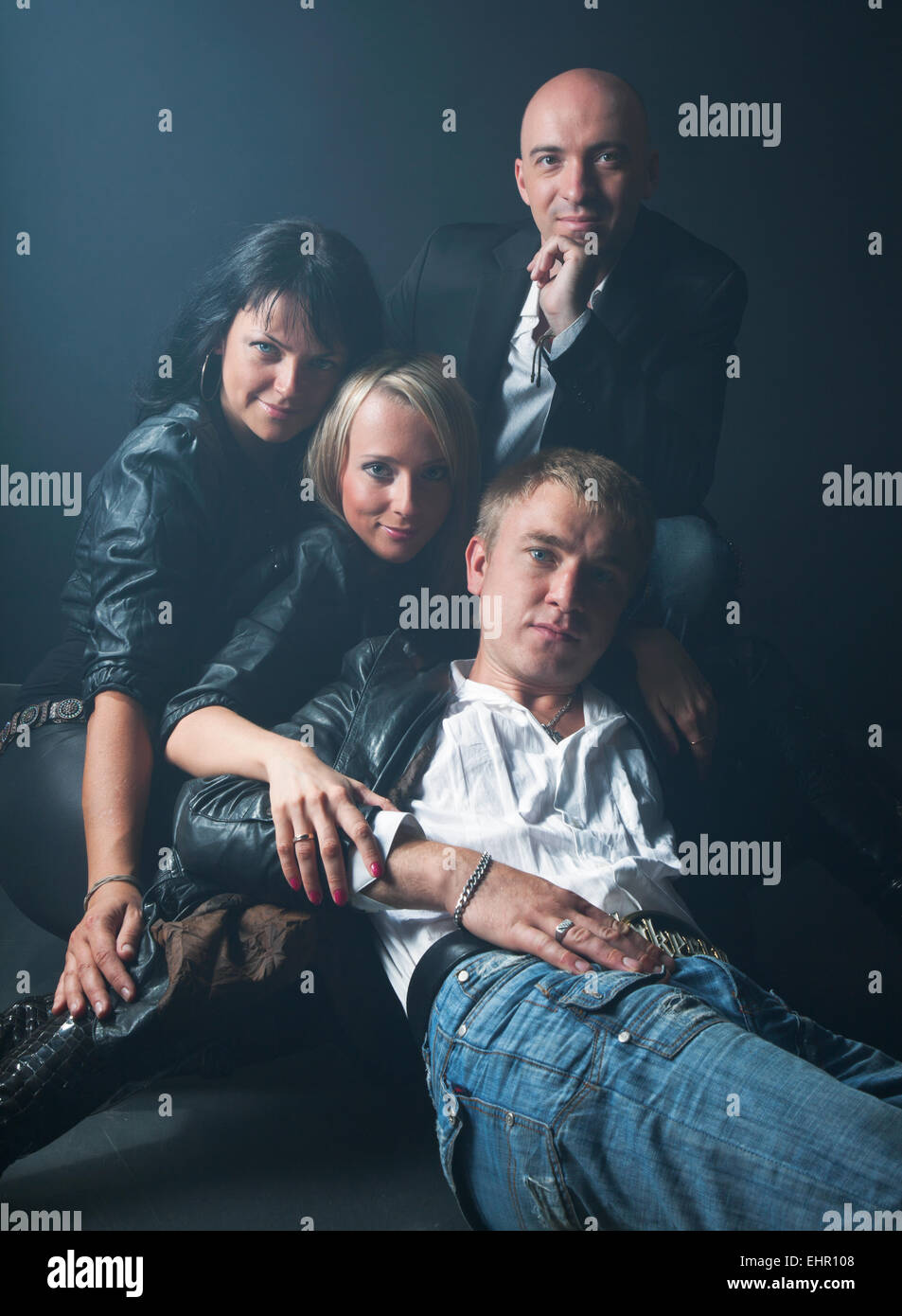 Two girls two boys band hi-res stock photography and images - Alamy